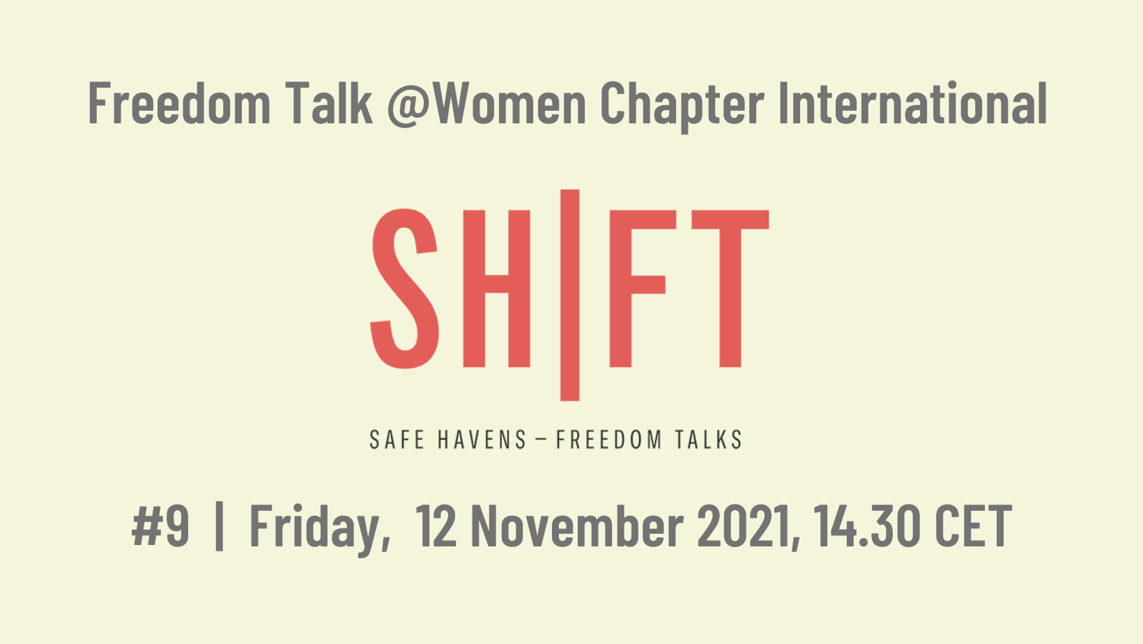 Freedom Talk @ Women Chapter International | HowlRound Theatre Commons